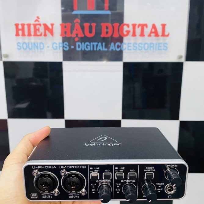 Sound card Behringer UMC 202HD chính hãng - Thiết bị thu âm Đà Nẵng